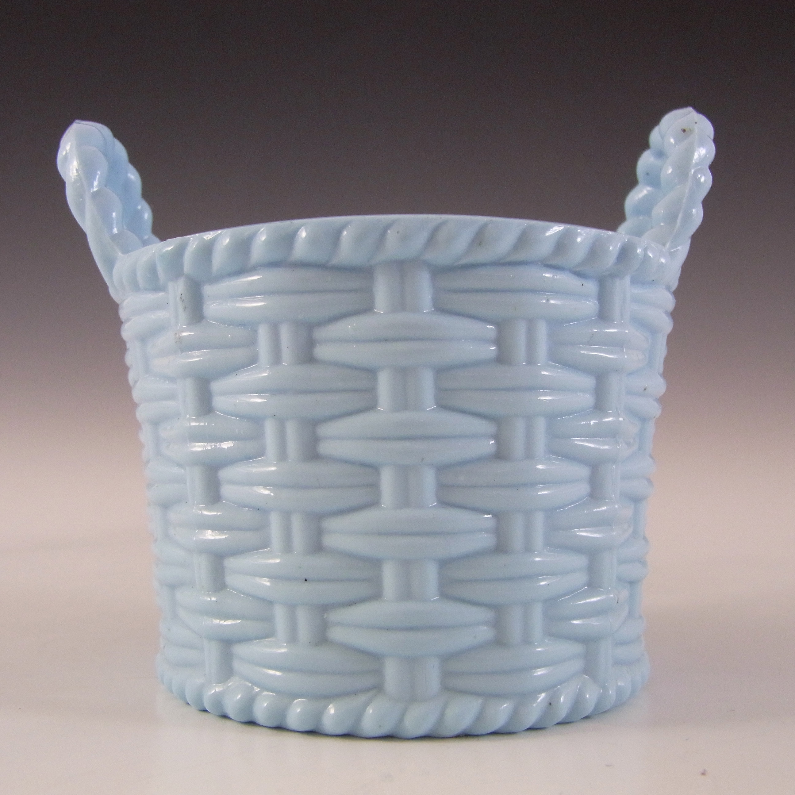 Blue milk glass vase blue milk glass basket Home Décor Home & Living ...