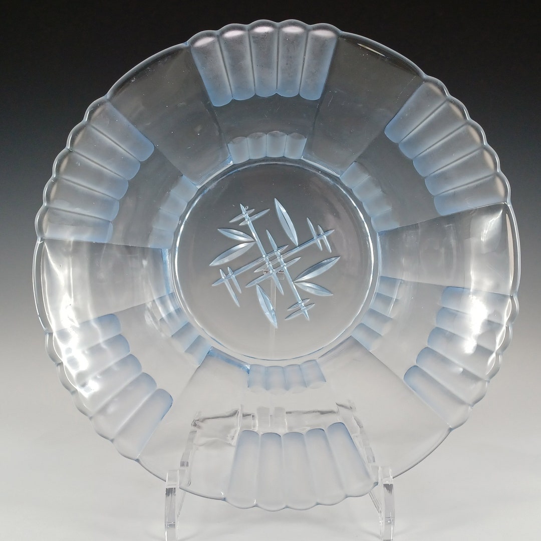 Brockwitz #51024A Art Deco Blue Glass 'meissen' Bowl - Etsy