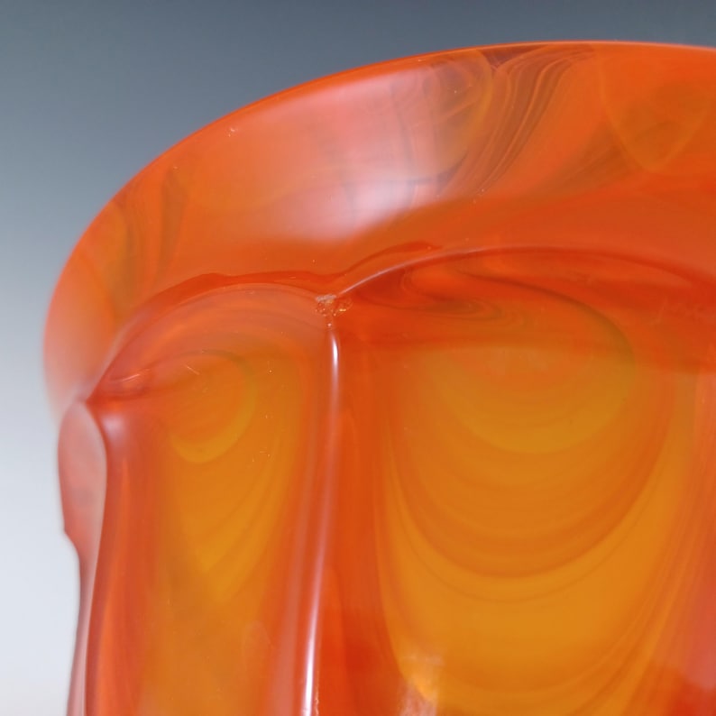 SELTENE Davidson #S696F Art Deco Orange Cloud Glasschale - Etsy Schweiz