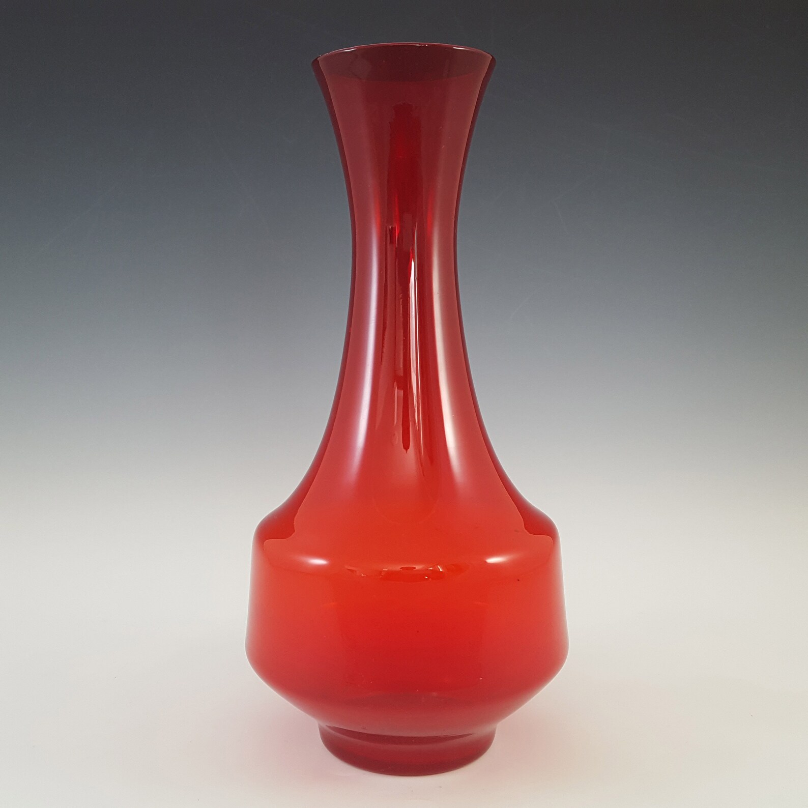 Japanese Vintage Red Glass 'bond Ware' Vase Labelled | Etsy