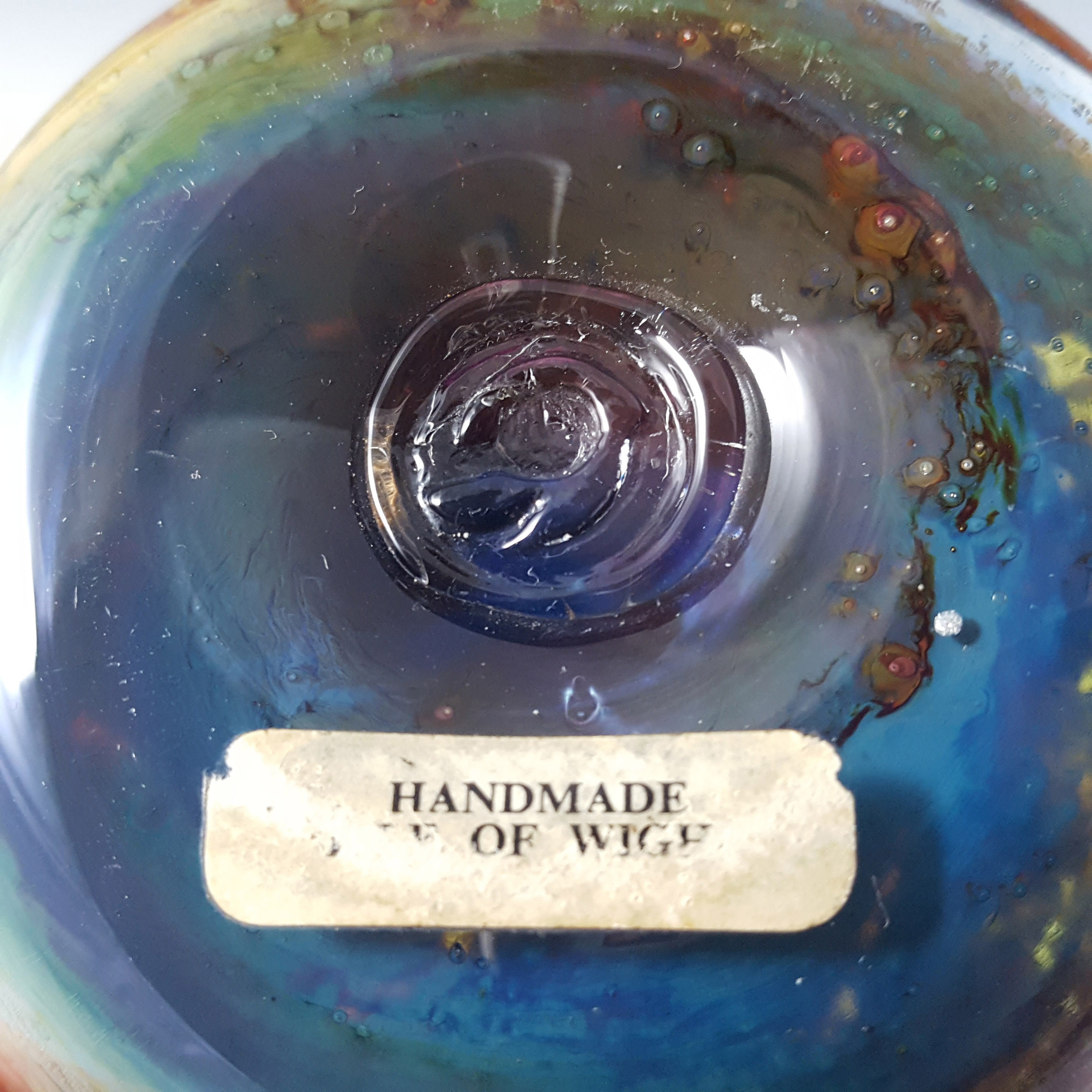 Isle of Wight Studio / Michael Harris Aurene Glass Globe Vase | Etsy