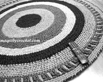 Crocheted rag rugs | Etsy