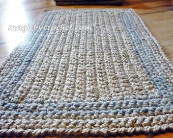 Door mat Jute Rug Doormat Crochet Welcome Rug Crochet | Etsy