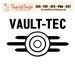 Fallout Vault-tec Logo SVG Cut File: Gamer Gift (digital Download) - Etsy