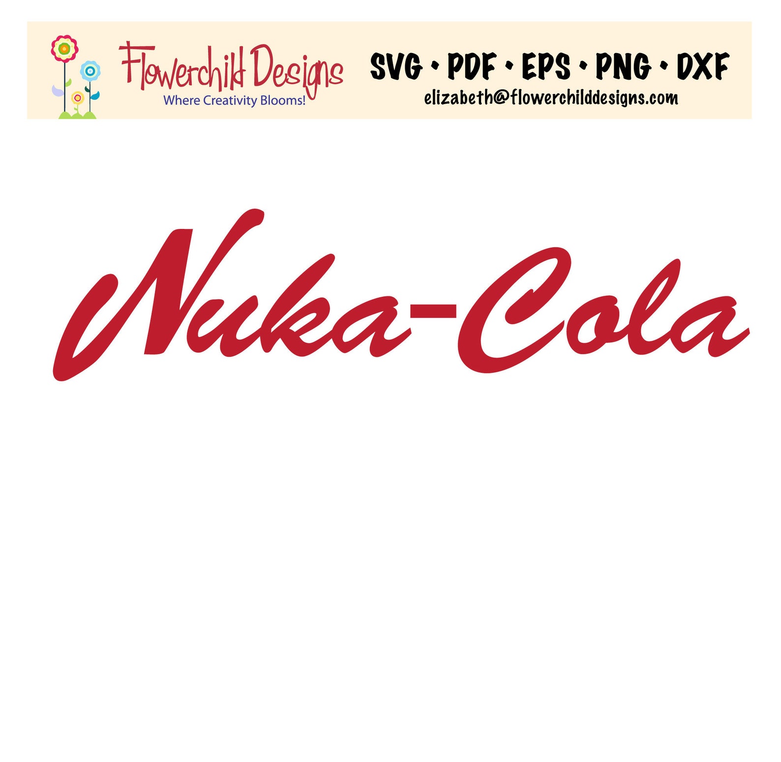 Fallout Nuka-cola Logo - SVG - Cut File - Apparel - T-shirt - Gamer ...
