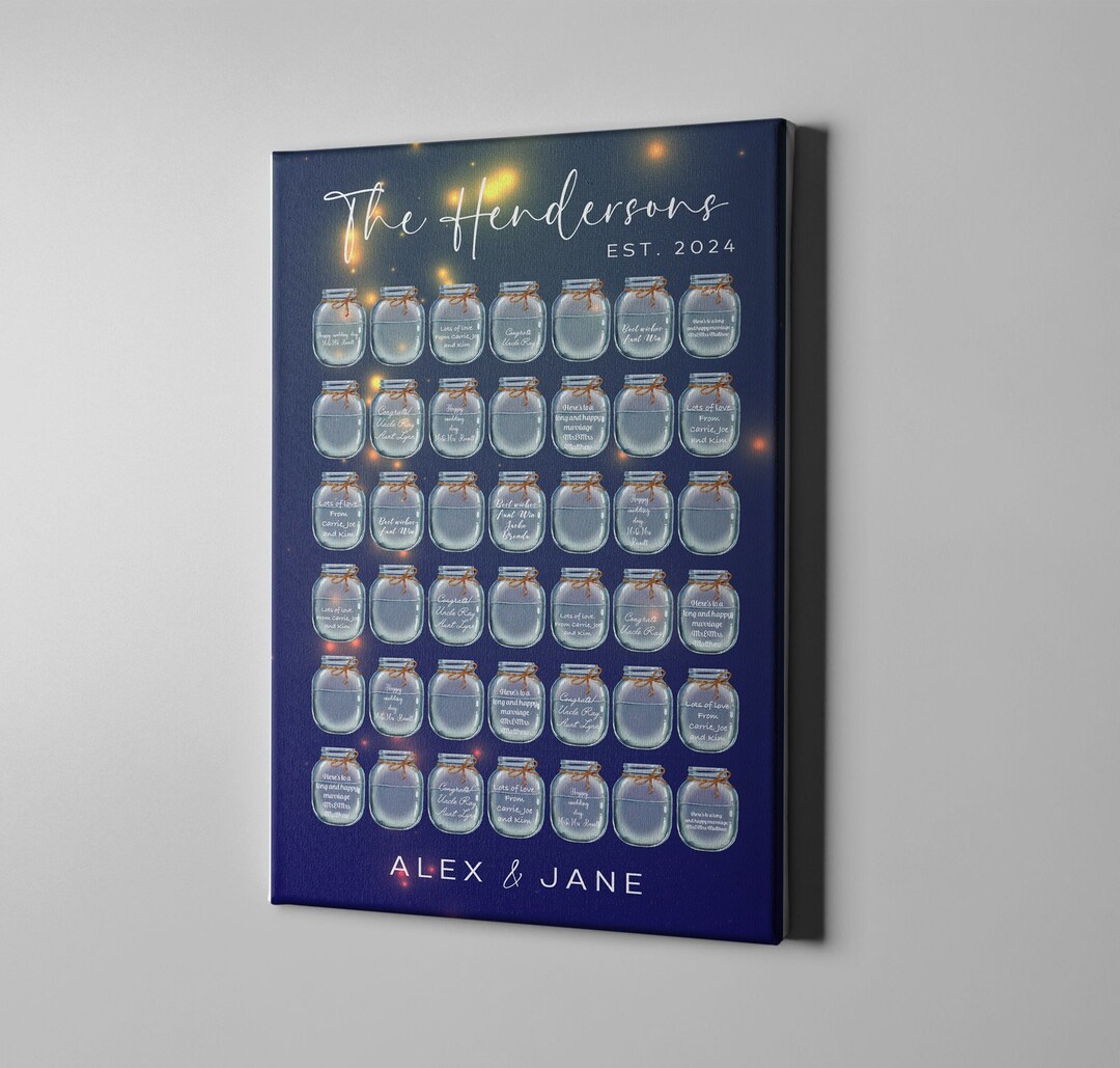 Mason Jar Wedding Guest Book, Mason Jar Guestbook, Wedding Guest Book ...