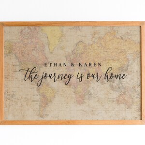 Vintage World Map Guest Book, Rustic World Map Guest Book, Wedding ...