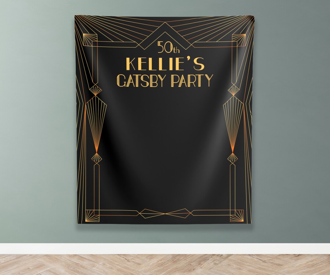 Custom Vintage Glam Theme Event Backdrop, 1920s Glamour Speakeasy ...