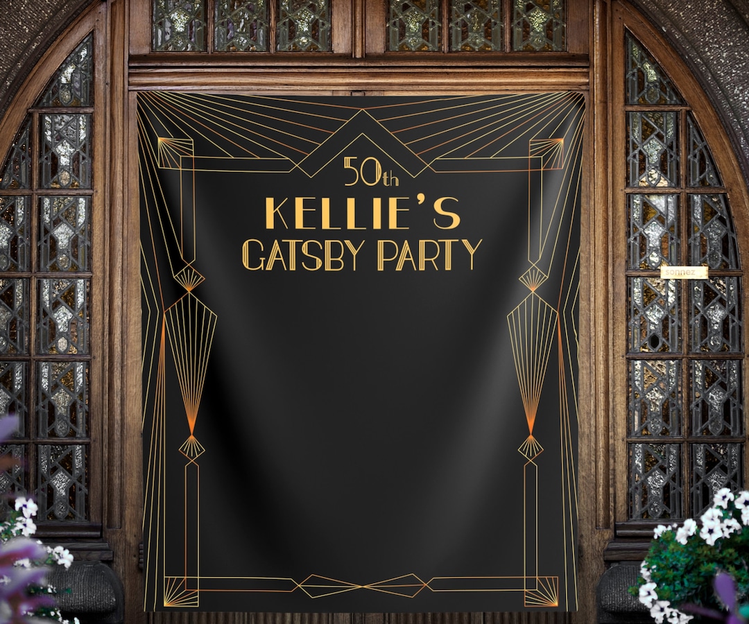 Custom Vintage Glam Theme Event Backdrop, 1920s Glamour Speakeasy ...