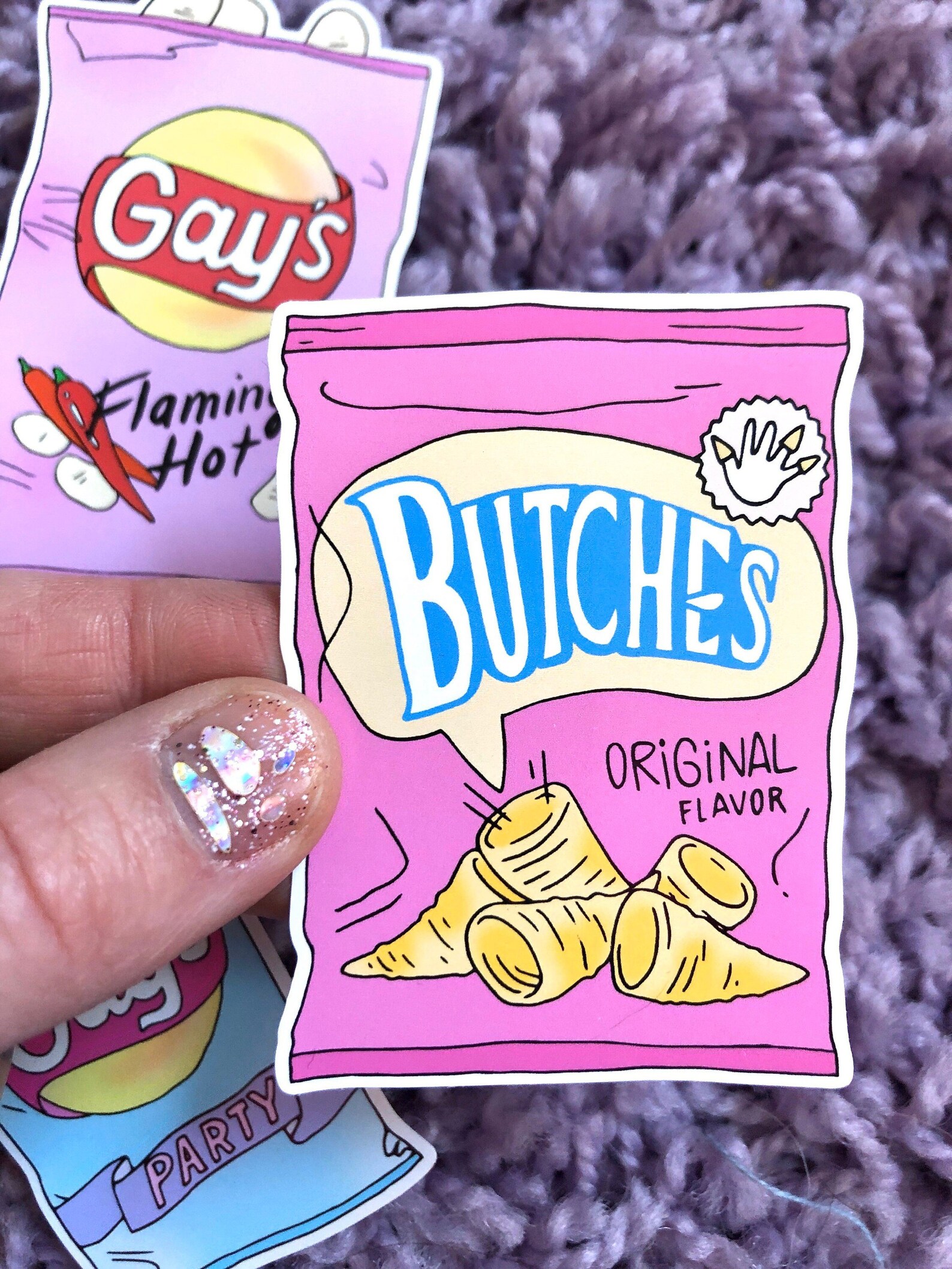 Gay Snack Sticker Pack Vinyl Sticker Lovestruck Prints | Etsy