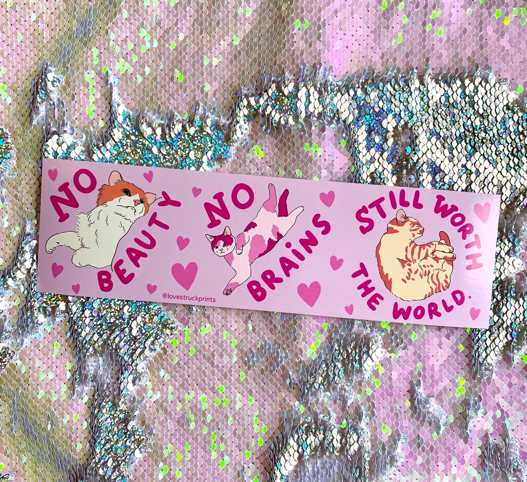Worth the World - Bumper Sticker - Cat Bumper Sticker - Lovestruck ...