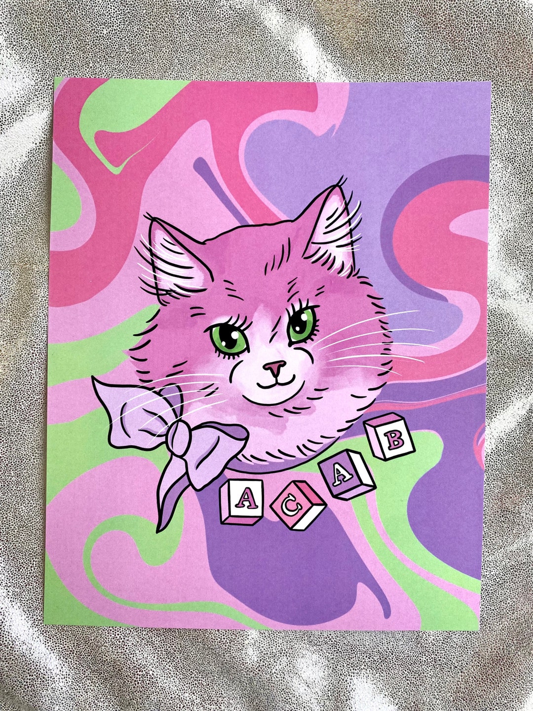 ACAB Baby Cat 8 X 10 Print Lovestruck Prints - Etsy