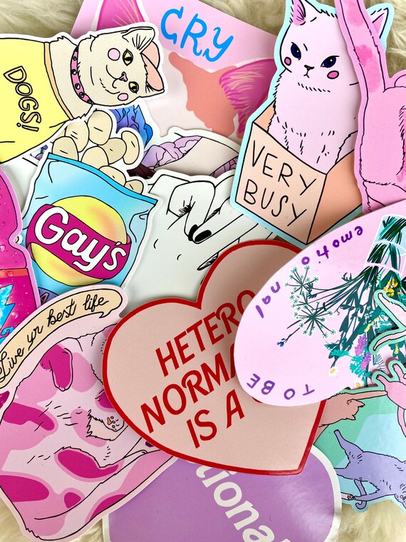 Choose 3 Stickers Sticker Pack Vinyl Sticker Lovestruck - Etsy