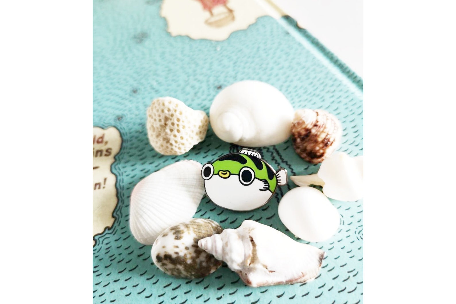 Pufferfish Pin // Fish Pin // Hard Enamel Pin // Stocking - Etsy Singapore