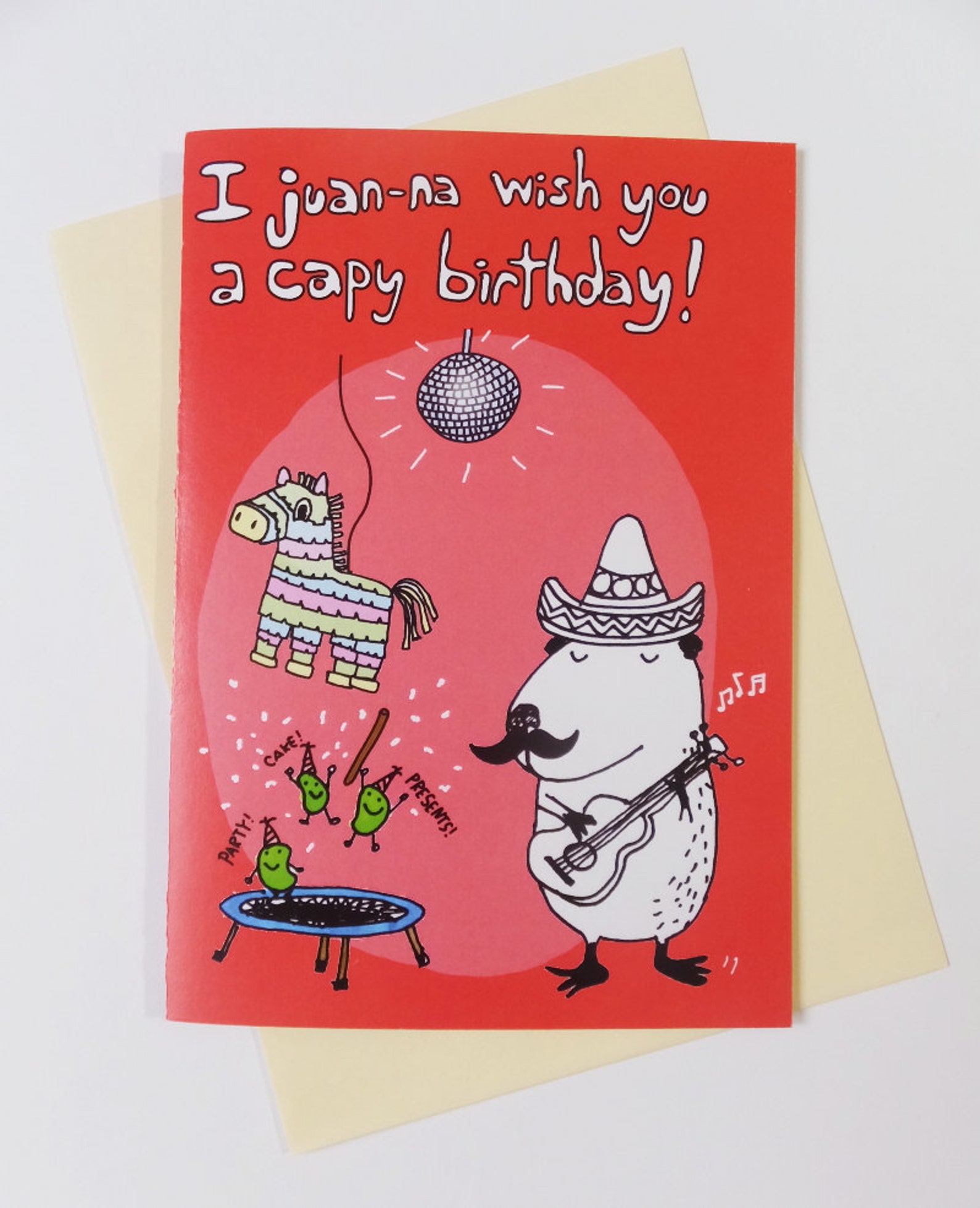 Happy Birthday Capybara Pinata Mexican Jumping Beans - Etsy Australia