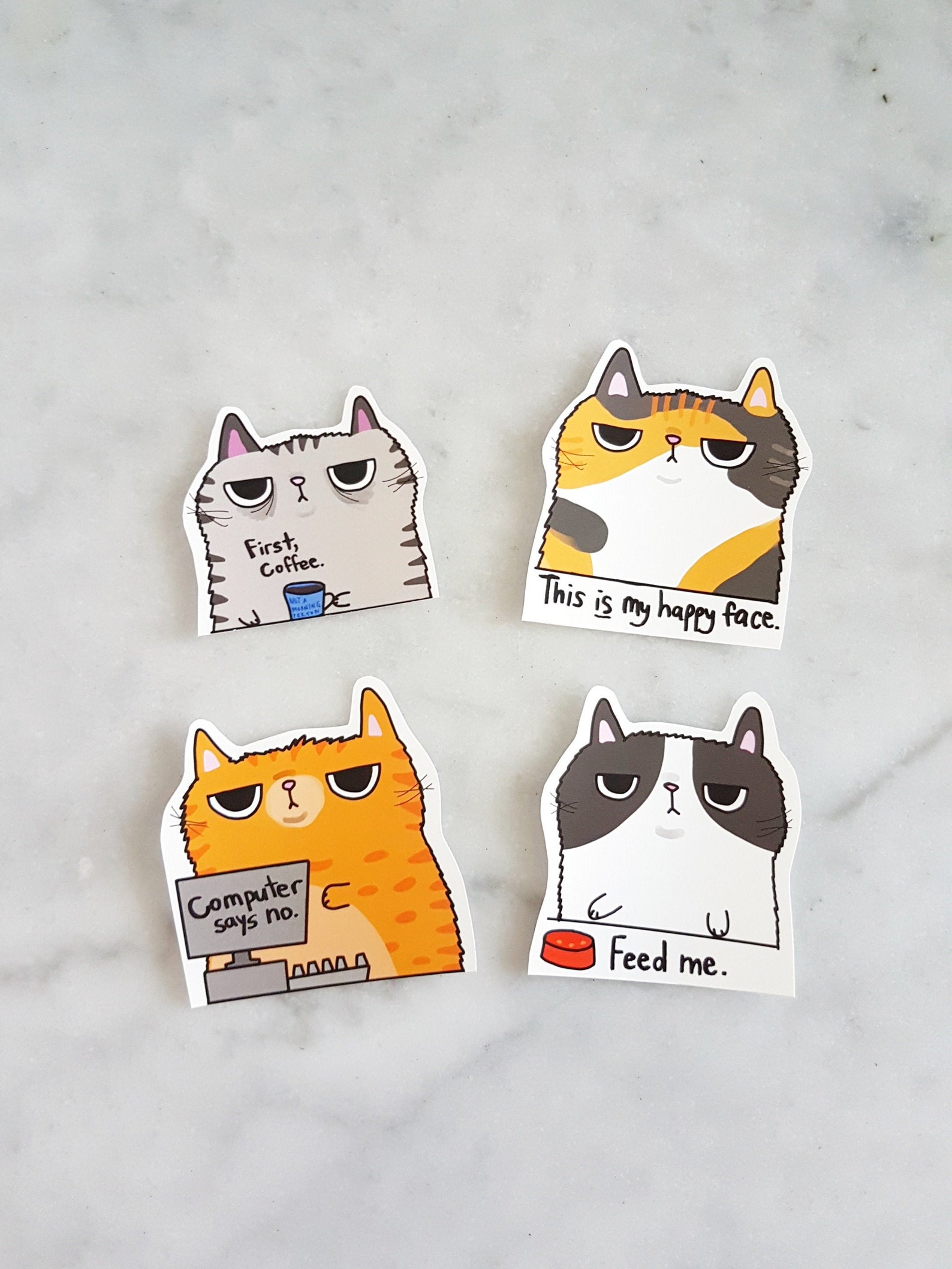 Grumpy Cat Stickers | Etsy