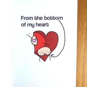 Cheeky Funny Silly Rude Thank You Card - Etsy