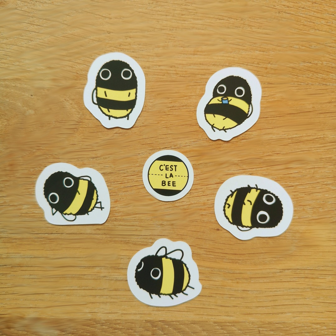 Beeboo Bee Sticker Set Bee Sticker Pack - Etsy