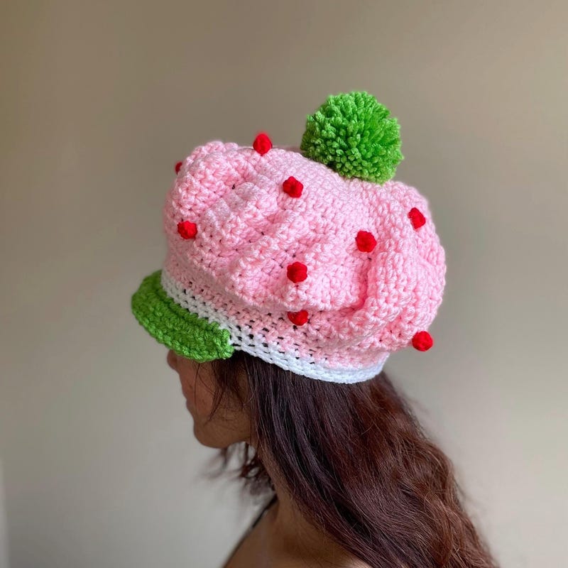 Strawberry Hat - Etsy