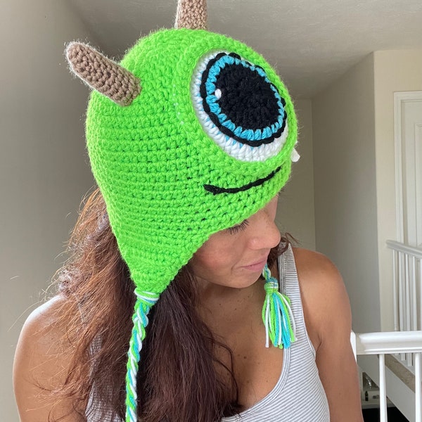 Green Monster Hat - Etsy