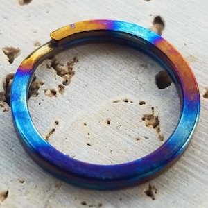 Tisurvival Titanium Split Rings - Etsy