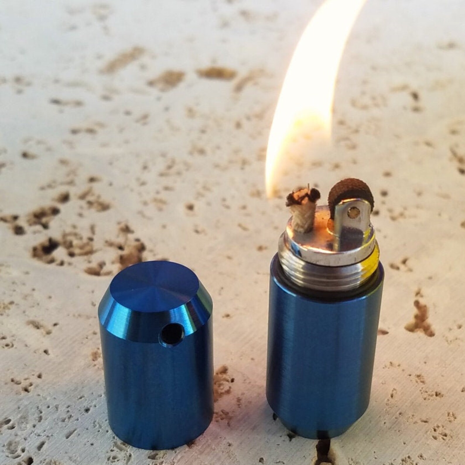Tisurvival Exo Runt Titanium Lighter & Pill Fob - Etsy