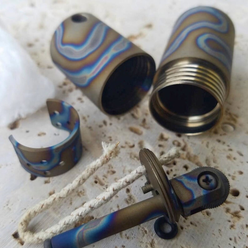TiSurvival Exo Flame Titanium Lighter | Etsy