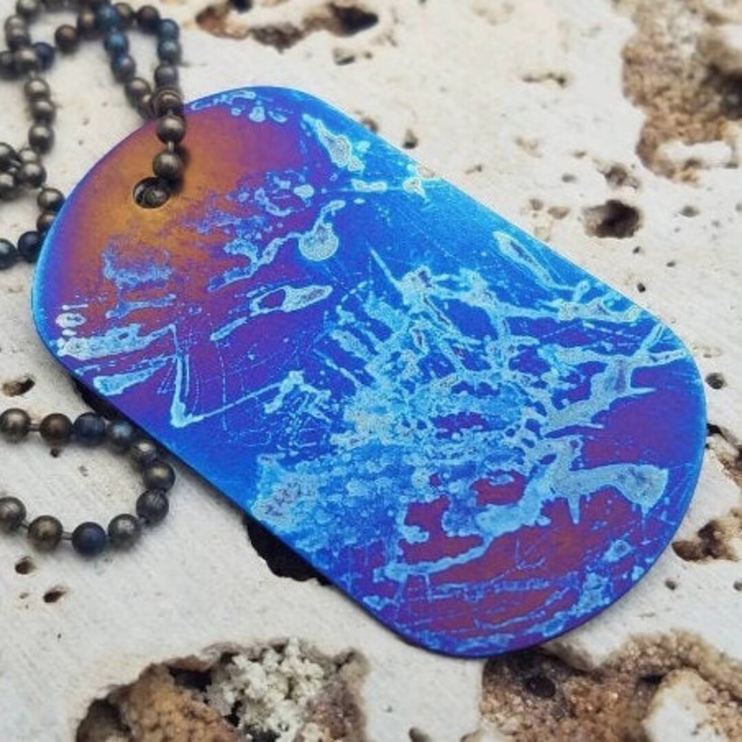 Tisurvival Custom Embossed Titanium Dog Tags - Etsy