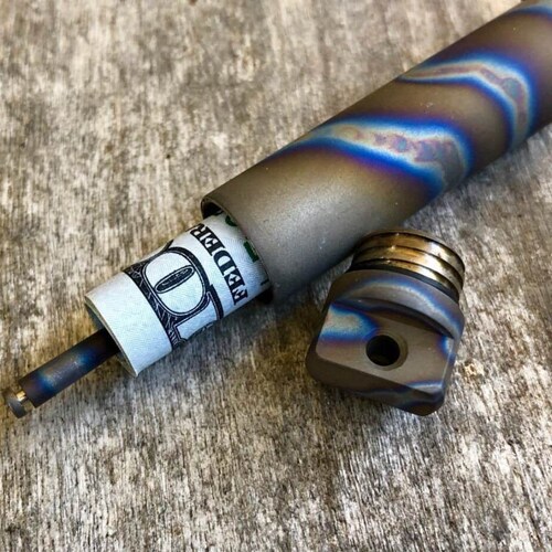 Titanium Cache Waterproof Storage Capsule EDC Keychain - Etsy