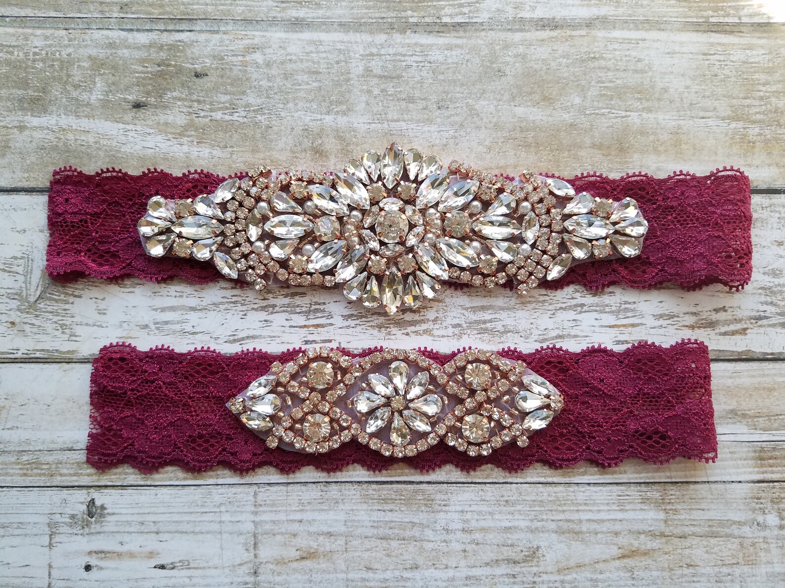 2 GARTERS Wedding Garter and Toss Garter Set-crystal - Etsy