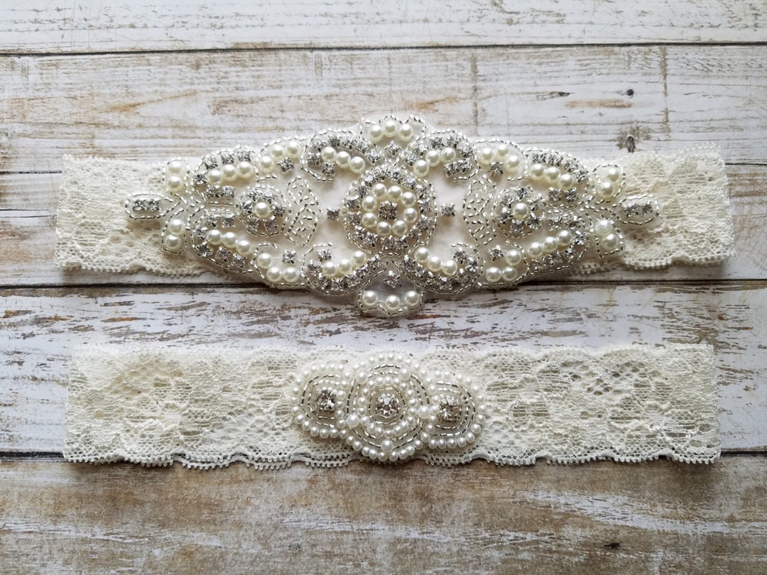 SALE Wedding Garter, Bridal Garter, Garter Set Crystal Rhinestone ...