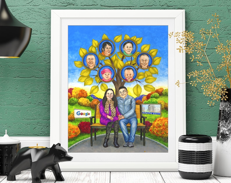 Family Tree. Filipino Gift. Custom Family Portrait - Etsy