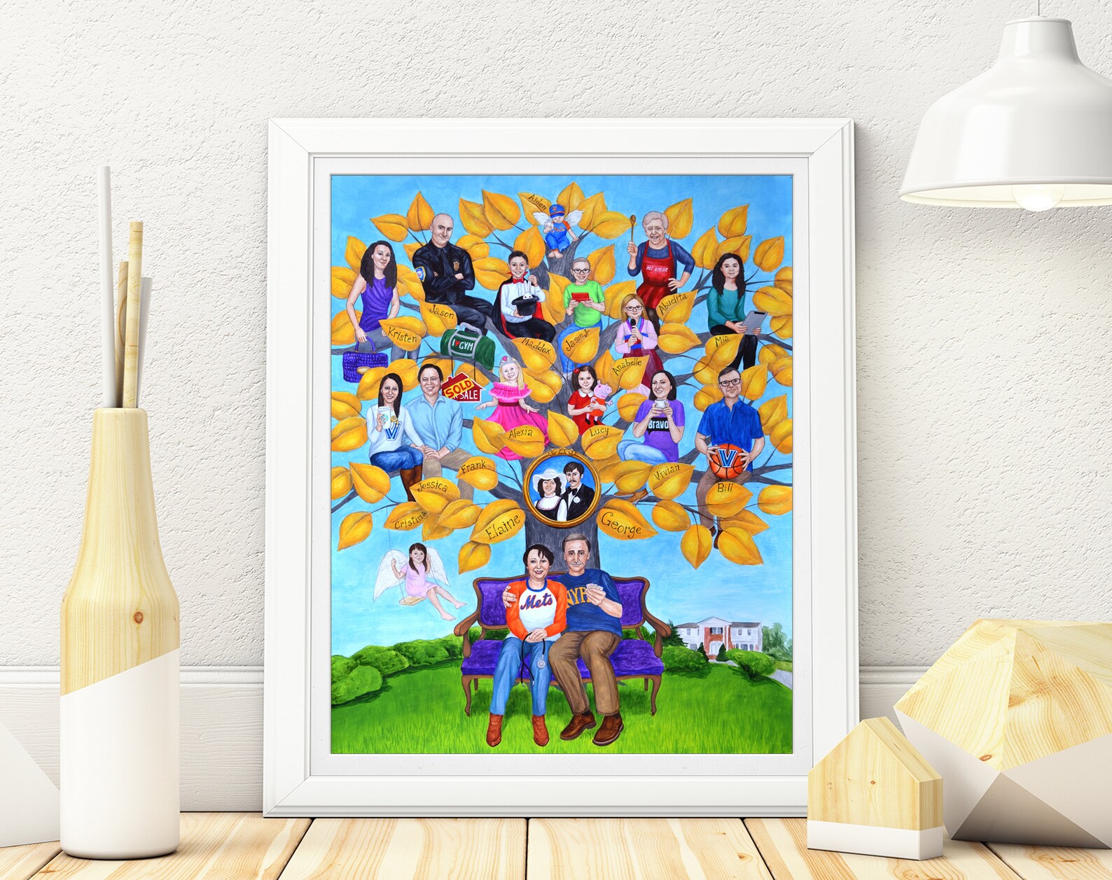 Family Tree. Filipino Gift. Custom Family Portrait - Etsy