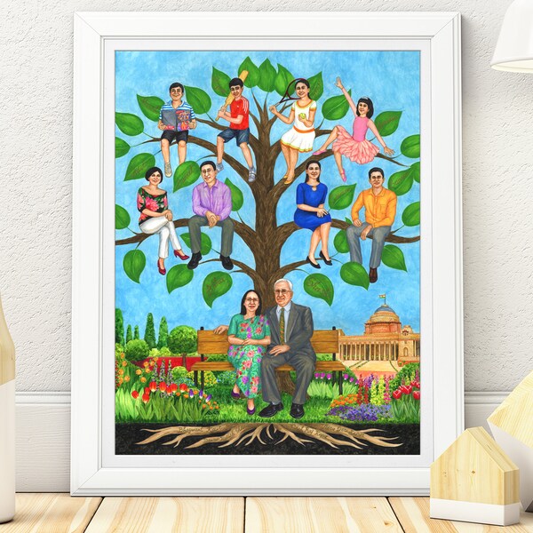India Family Tree - Etsy