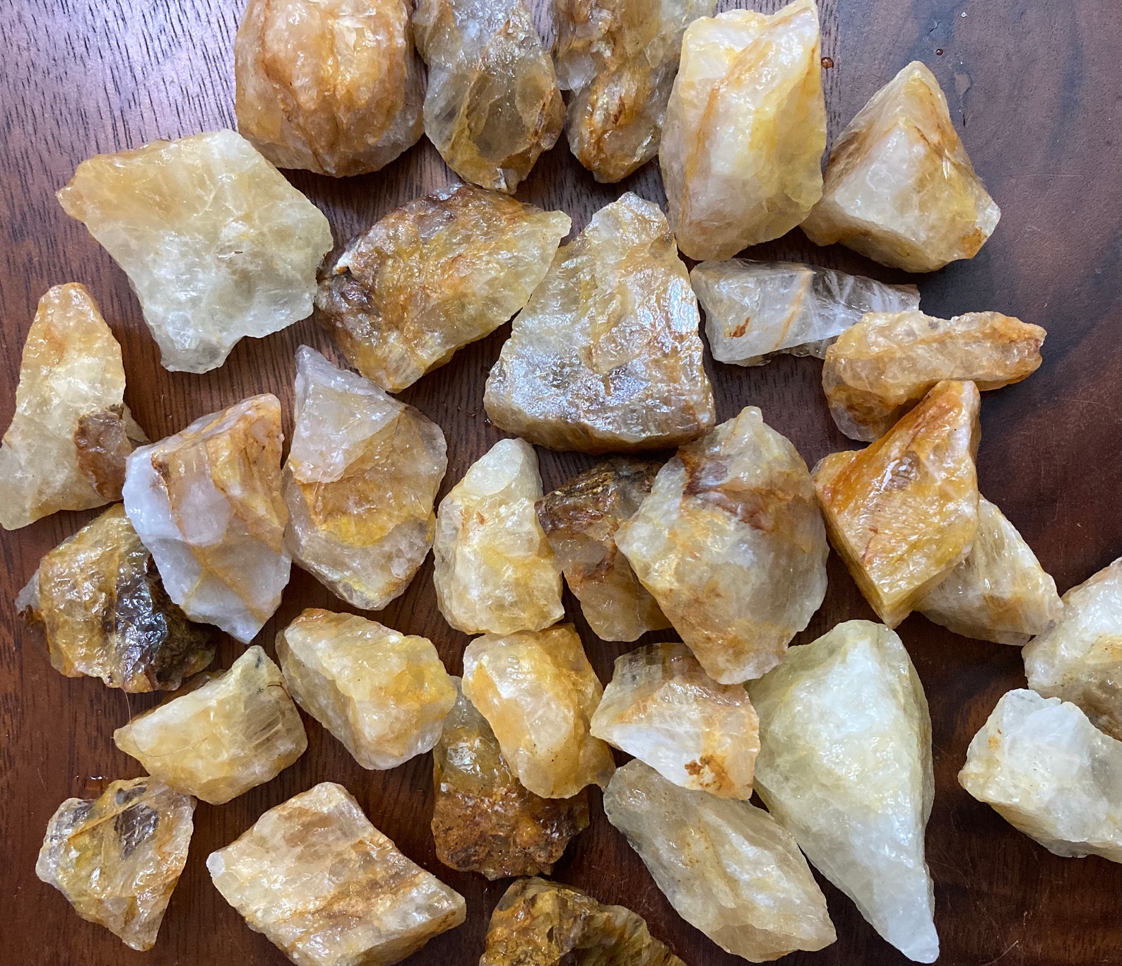 1 lb RAW Yellow/Gold Quartz natural crystal gemstone rough | Etsy