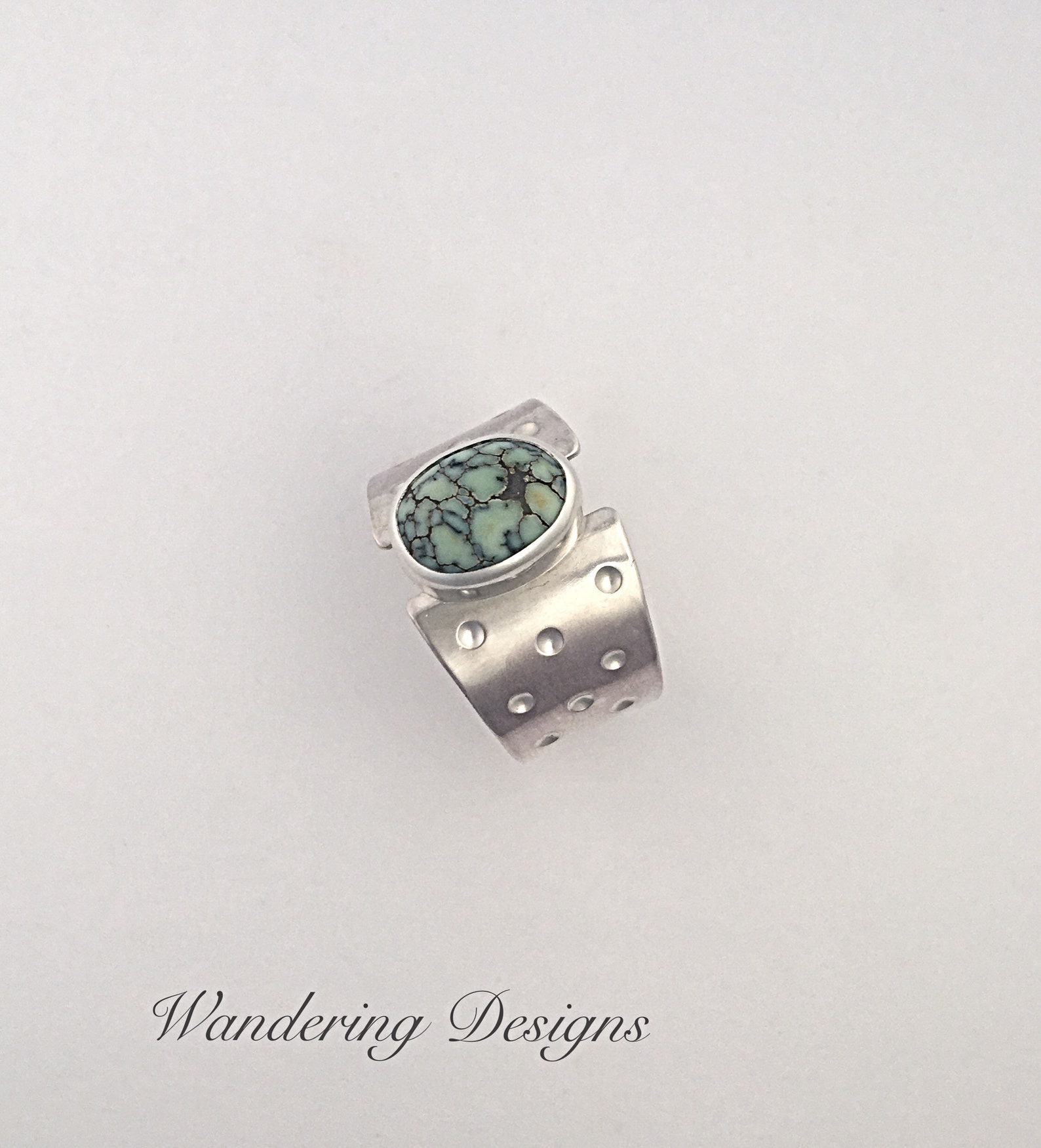 New Lander Turquoise Ring, Sterling Silver, Ring, Silversmith ...