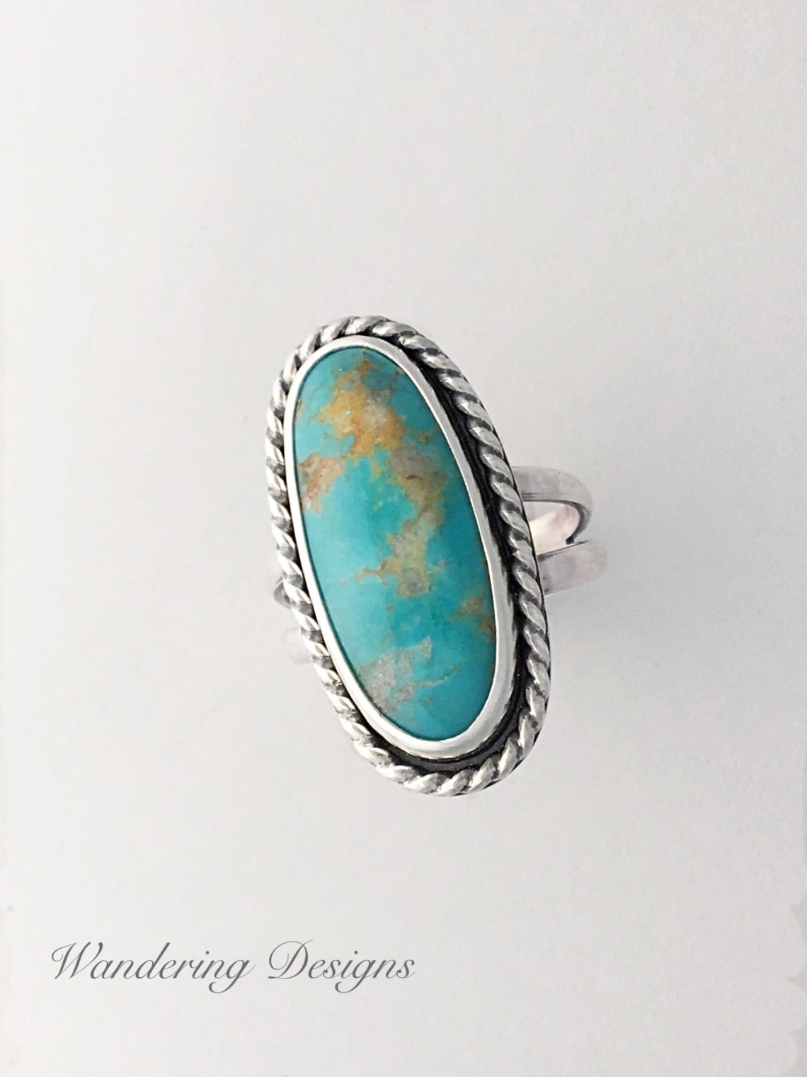 Fox Mine Turquoise Ring, Sterling Jewelry, Turquoise Jewelry, Wandering ...