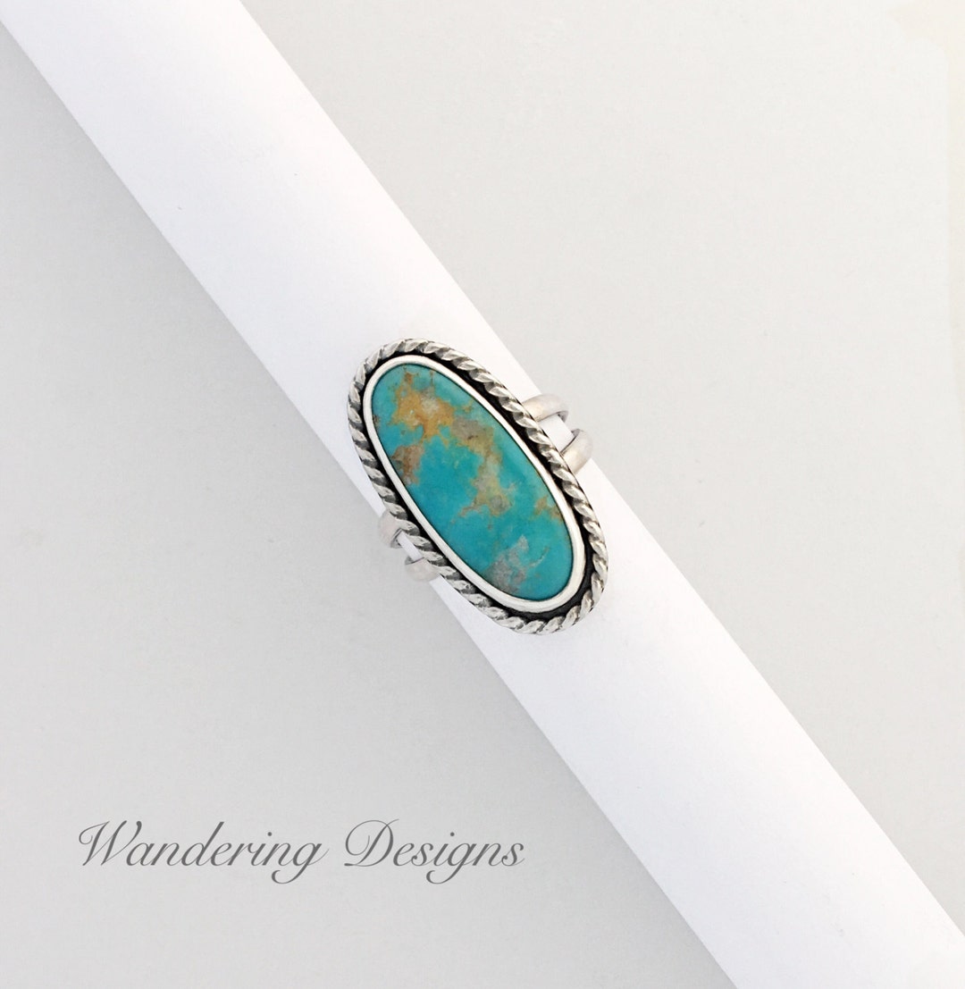 Fox Mine Turquoise Ring, Sterling Jewelry, Turquoise Jewelry, Wandering ...