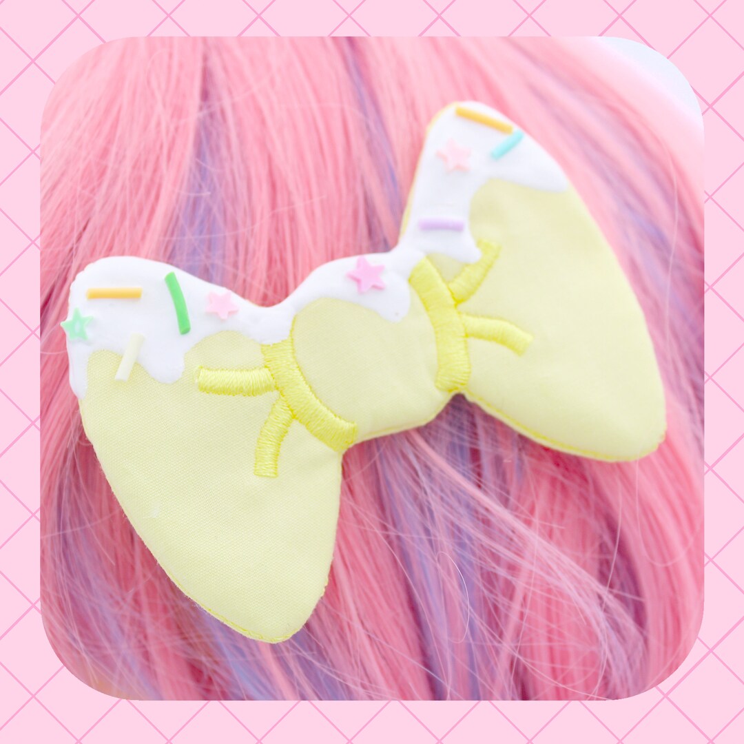 Super Cute Kawaii Decoden Frosted Hair Bows - Etsy