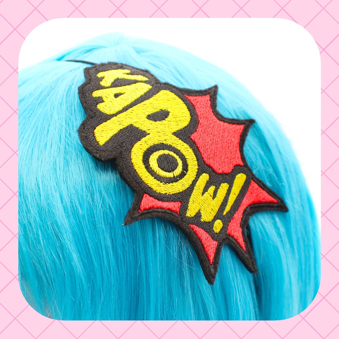 KAPOW! Comic Book Headband - Red and Yellow - Etsy