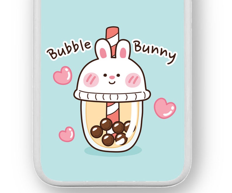 Super Cute Kawaii Boba Bubble Tea Bunny Designer Case for | Etsy