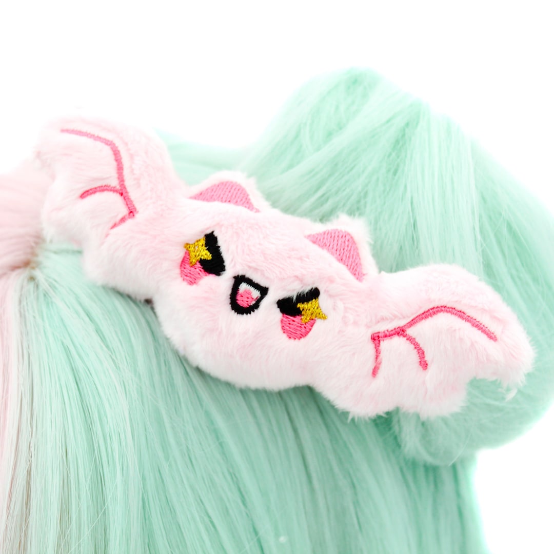 Kawaii Bat Plush Hair Clip - Creepy Cute Gurokawa Plushie Accessories ...