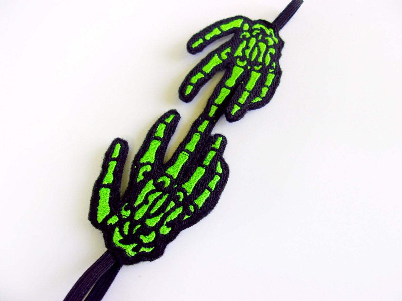 Skeleton Hand Headband Neon Headband Goth Headband - Etsy