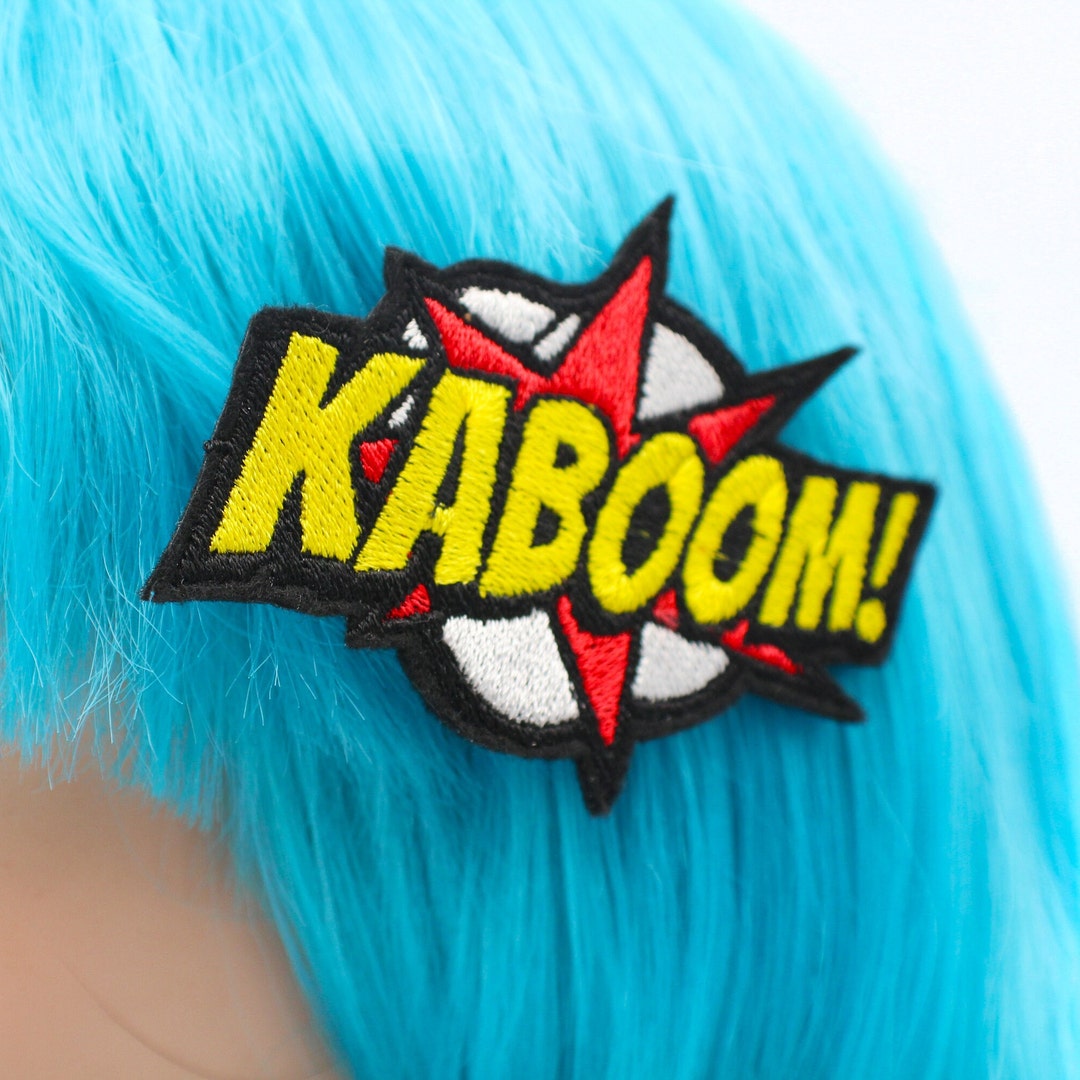 Kaboom! Comic Book Hair Clip - Superhero Hair Bow - Superhero ...