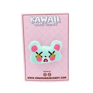 Super Cute Kawaii Dead Bear Plush Hair Clip - Kawaii Clothing - Weeb ...