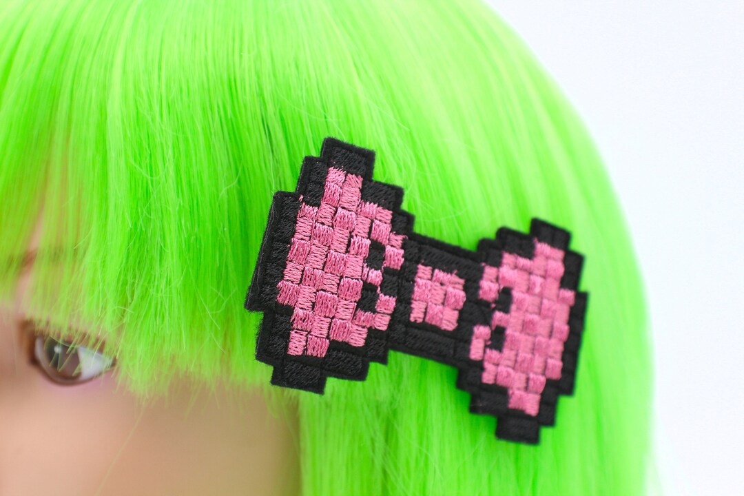 8 Bit Pixel Art Hair Bows - Nerdy Gifts for Gamer Girls - Etsy