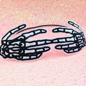 Skeleton Hand Headband Rockabilly Fashion Pastel Goth | Etsy