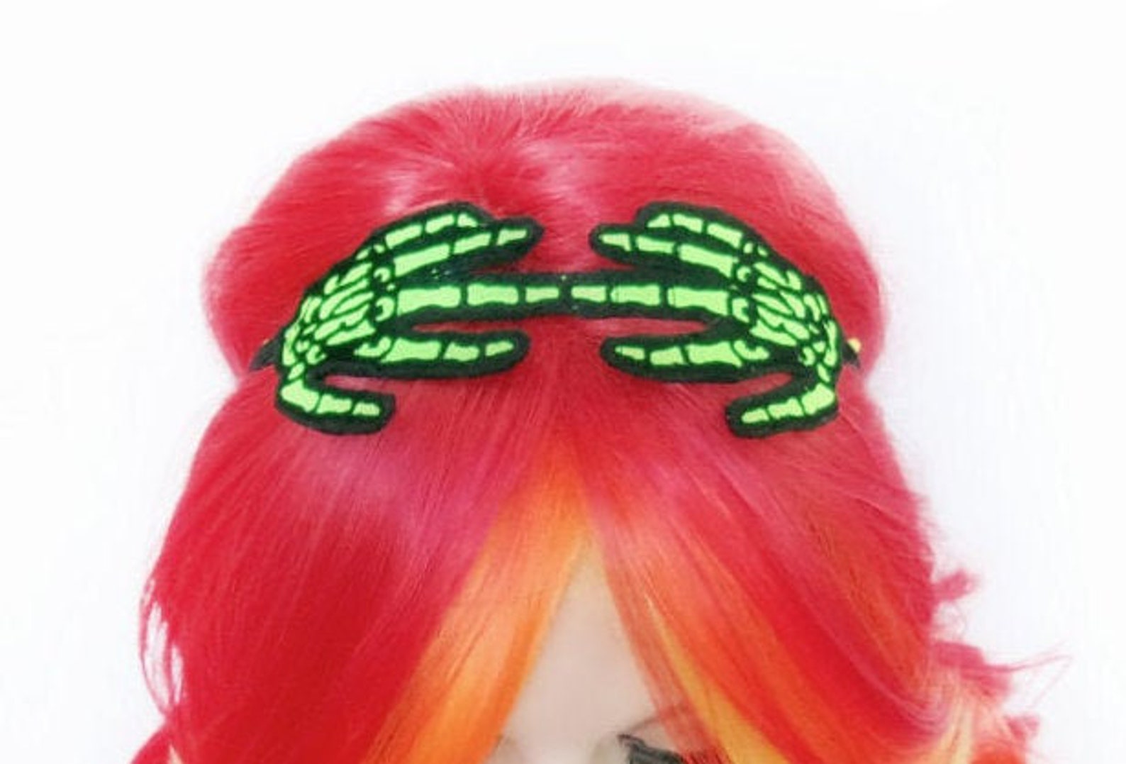 Skeleton Hand Headband Neon Headband Goth Headband - Etsy