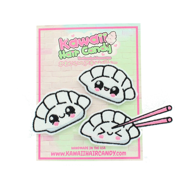 Kawaii Chibi Food Gyoza Dumpling Hair Clips for Women - Kawaii Clothing ...