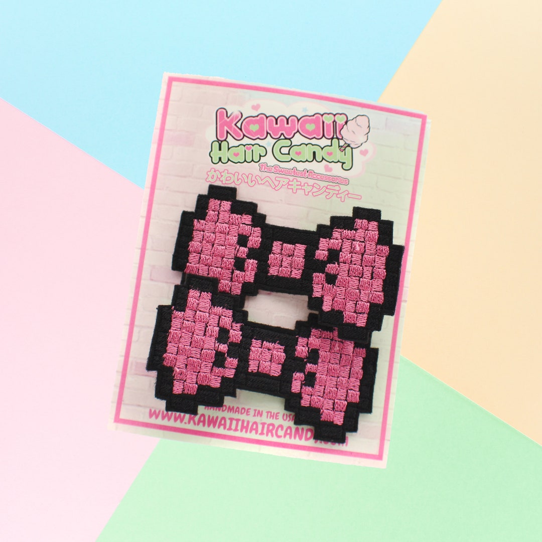 8 Bit Pixel Art Hair Bows Nerdy Gifts for Gamer Girls - Etsy